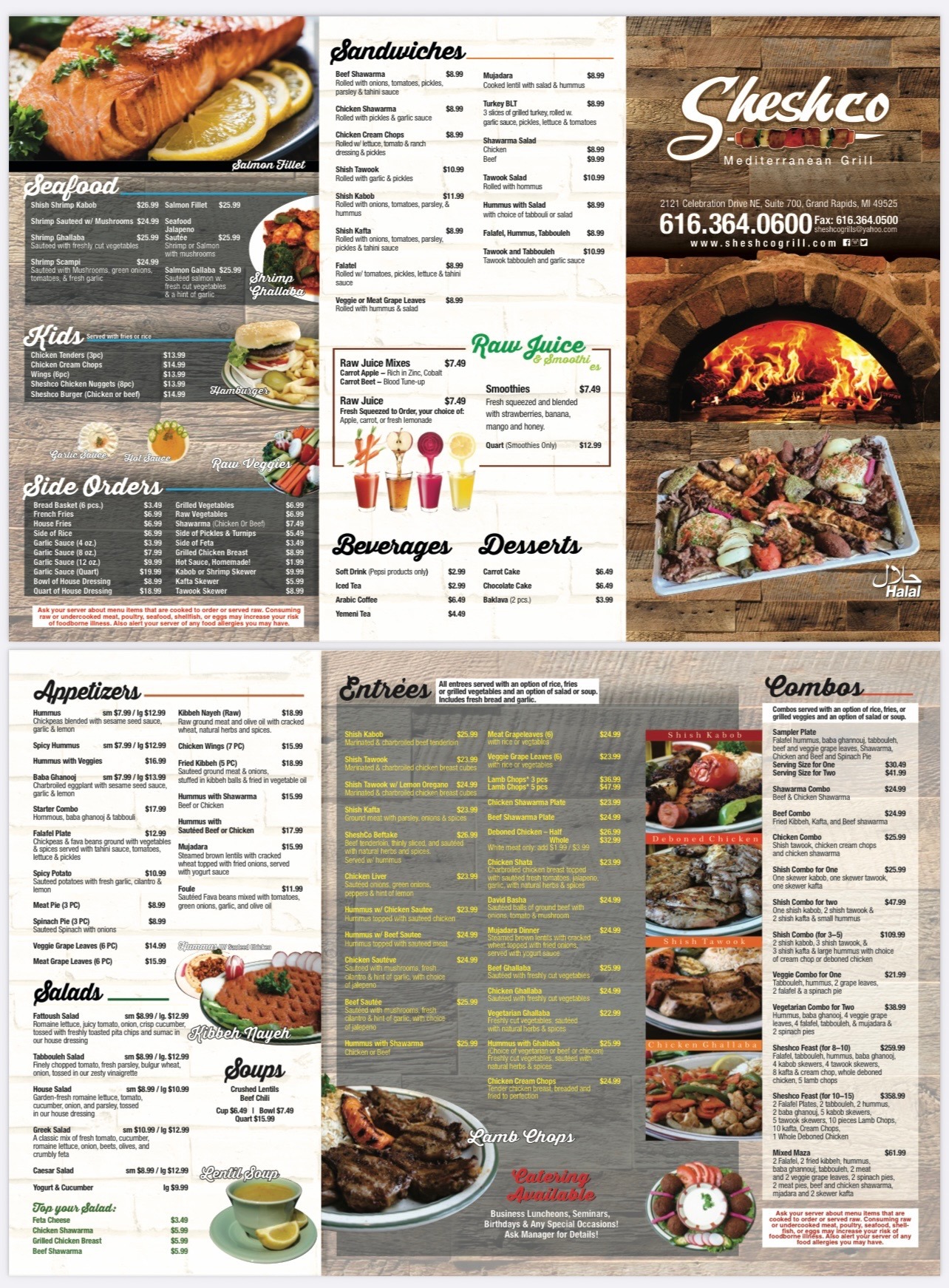 Menu - SheshCo Grill!